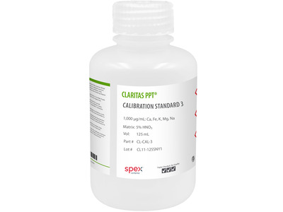 ICP-MS Instrument Calibration Standard 3, 1,000 µg/mL (1,000 ppm), 125 ...