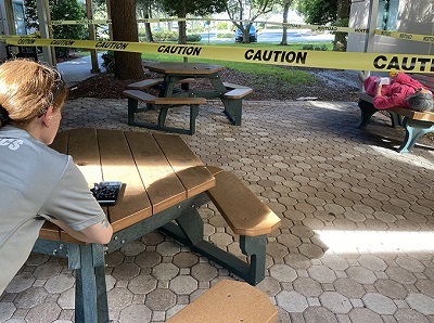 Florida University Students Process Mock Crime Scene