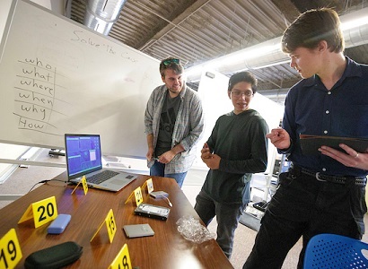 Modern Mock Crime Scene has Students Investigating Digital Evidence