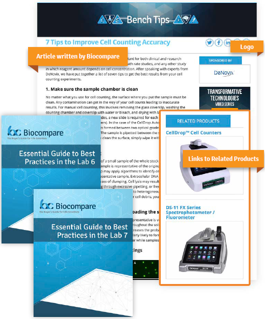 Biocompare Media Kit Bench Tip Articles